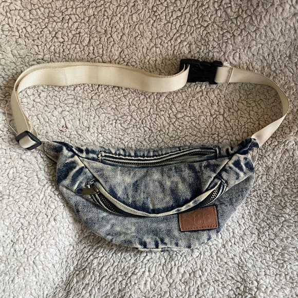 X80 | Bags | X8 Vintage Acid Washed Jean Fanny Pack | Poshmark